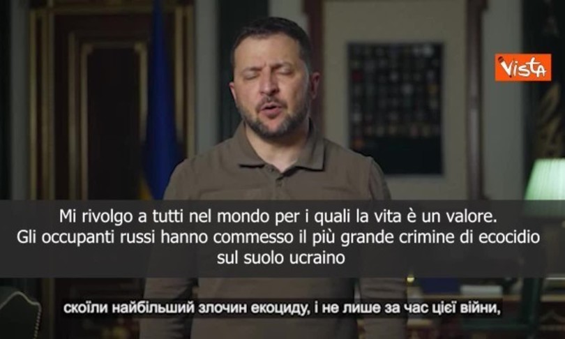 Zelensky: Alla diga di Kakhovka commesso crimine di ecocidio più grave ...