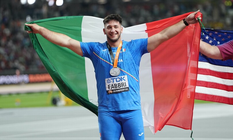 Leonardo Fabbri vince l'argento nel getto del peso